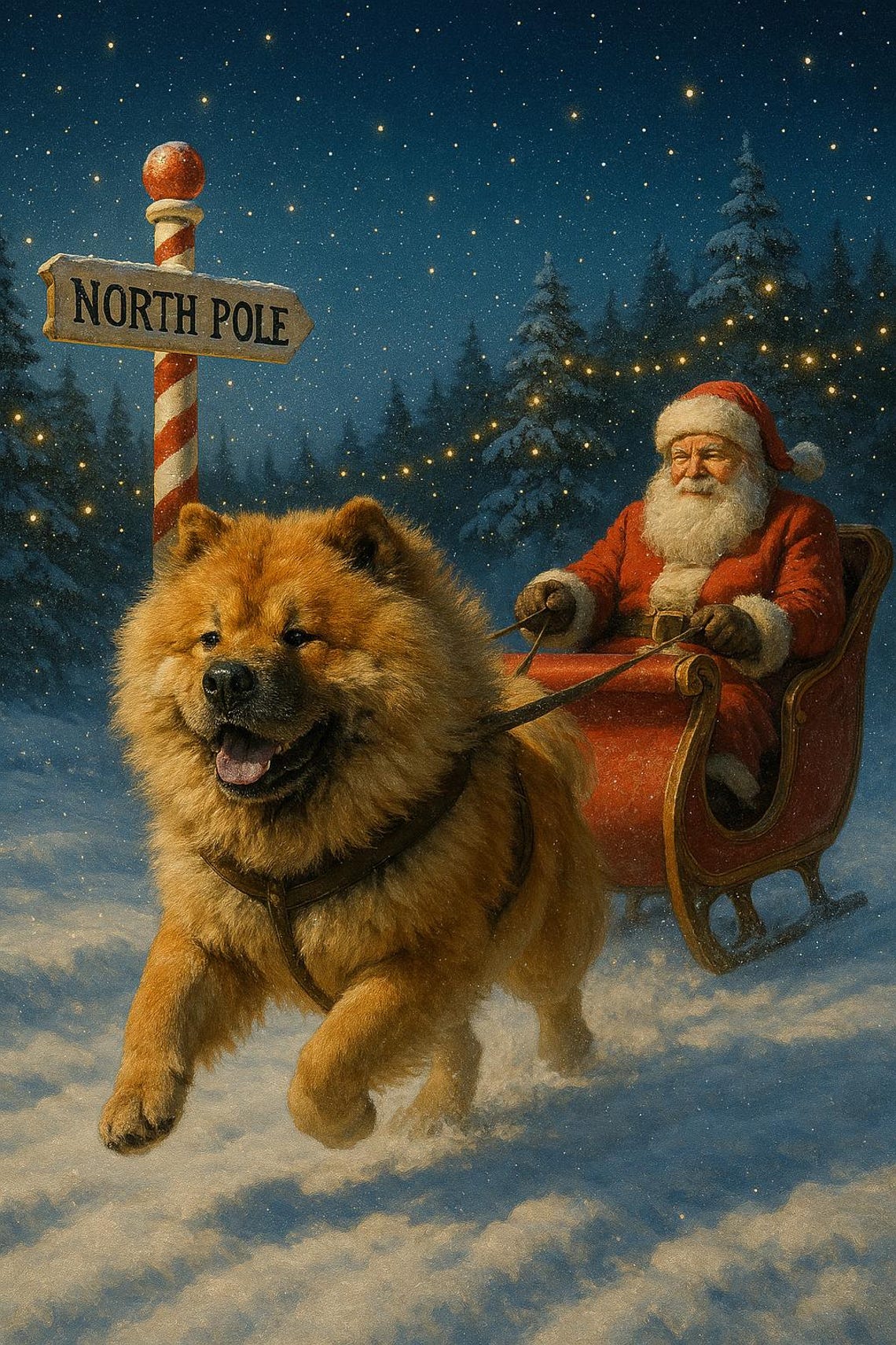 Whimsical Christmas Pet Portraits - Etsy