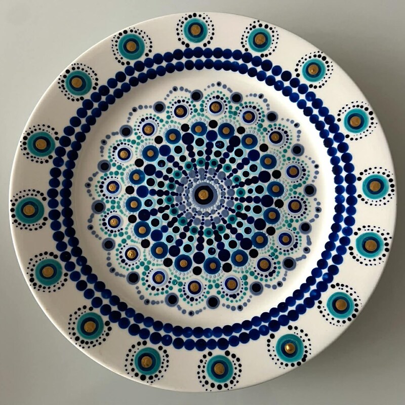 Mandala Plate - Etsy