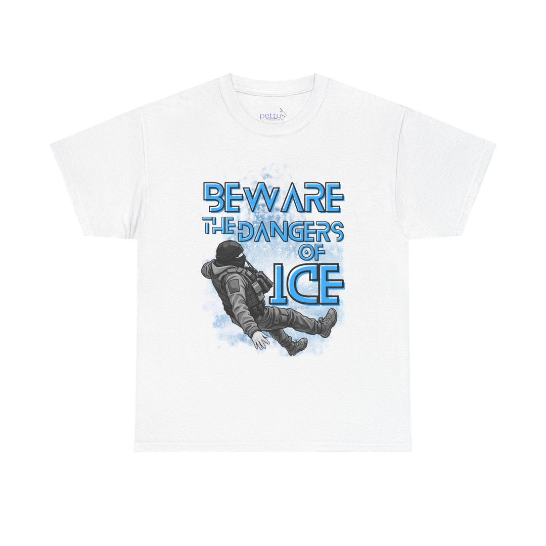 Beware the Dangers of Ice T-shirt Falling, Ice Hazard Theme - Etsy