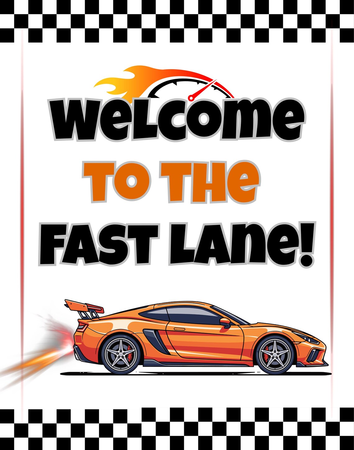 Race Car Birthday Party Printable Signs Bundle (digital Download) - Etsy