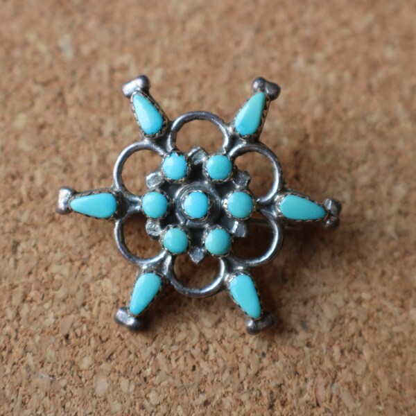 Turquoise Brooch - Etsy