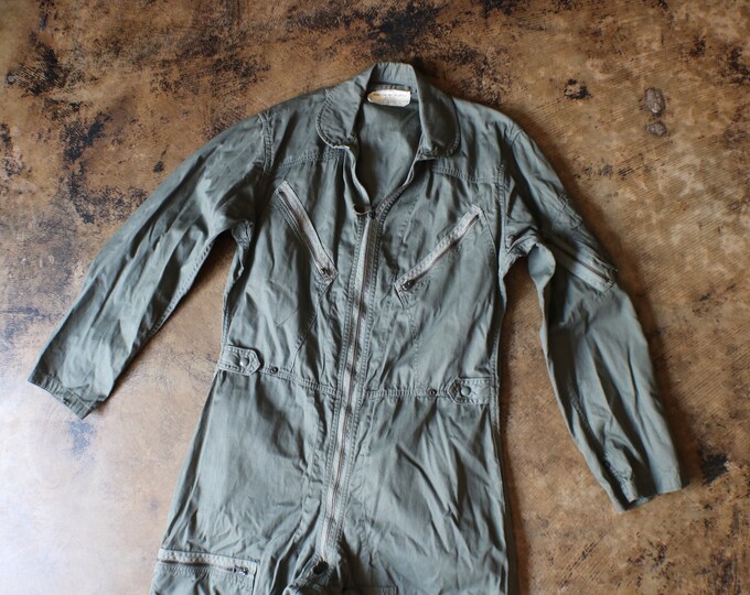 1960's Airforce Coveralls / Vintage Flight Suit / Medium Regular - Etsy