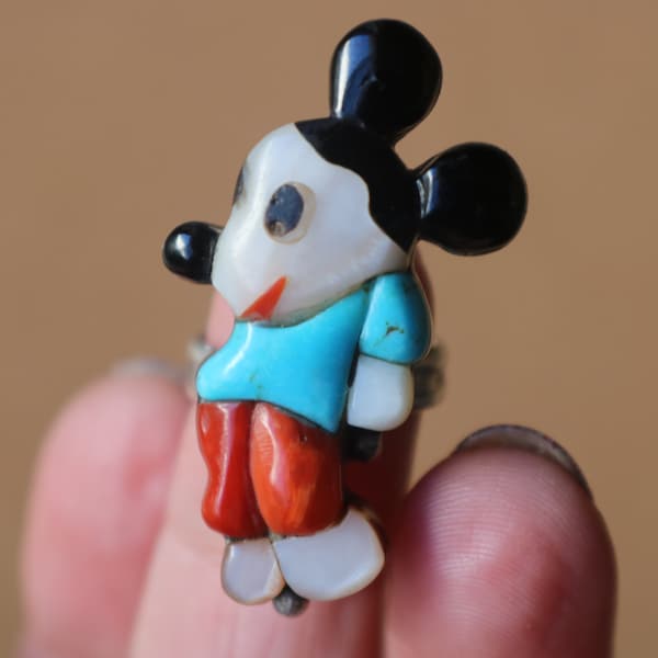 Mickey Mouse Ring Native American - Etsy