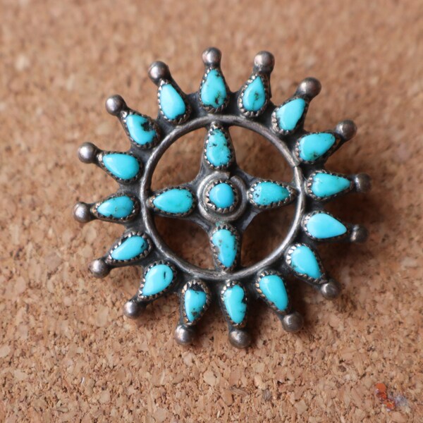 Turquoise Brooch - Etsy