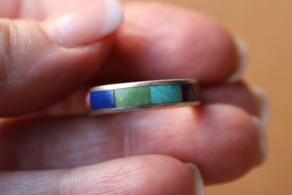 Multi Stone Stacking RING / Colorful Southwest Ring /… - Gem