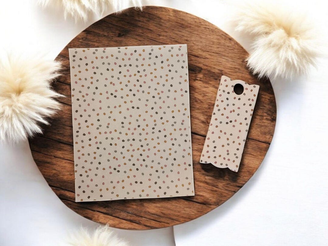 Boho Colorful Specks BB01 | Water-soluble Transfer Paper for Polymer ...
