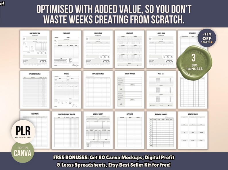 Small Business Order Forms Bundle PDF, Business Order Forms and ...