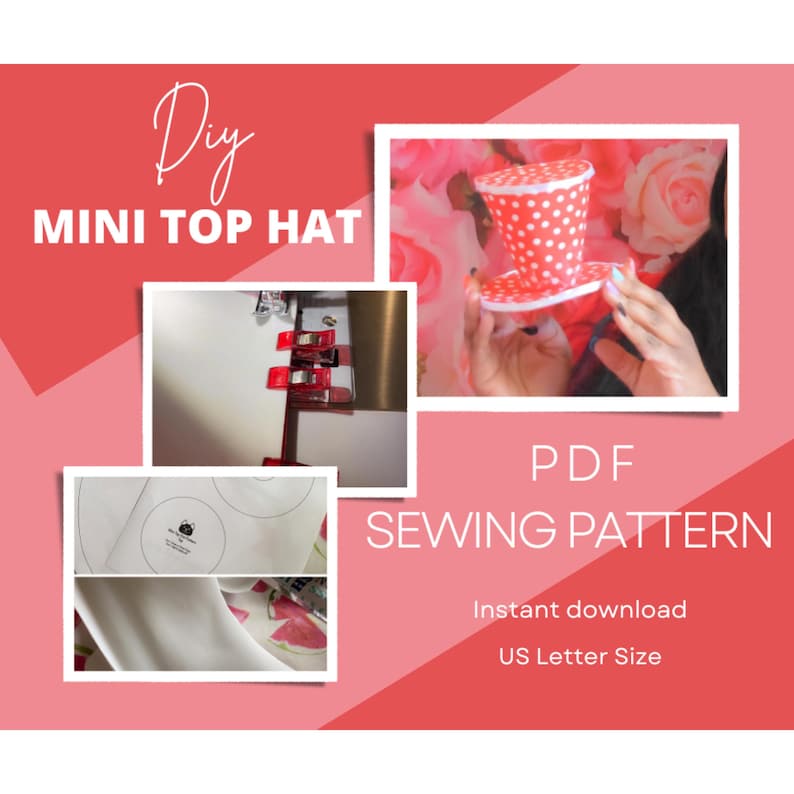 DIY Cosplay Mini Top Hat Sewing Pattern - Etsy