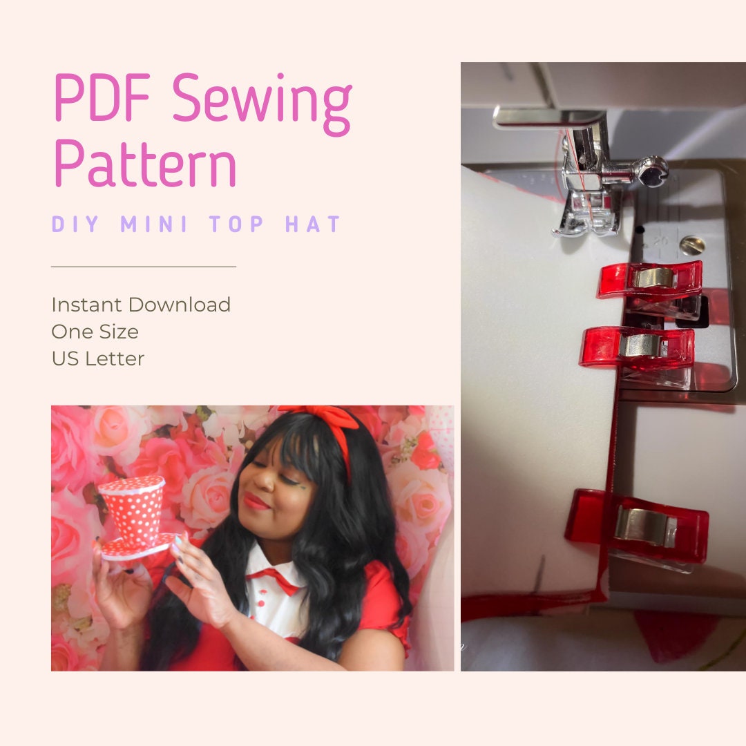 DIY Cosplay Mini Top Hat Sewing Pattern - Etsy
