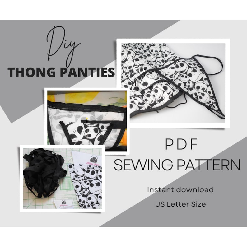 DIY Thong Panties PDF Sewing Pattern - Etsy