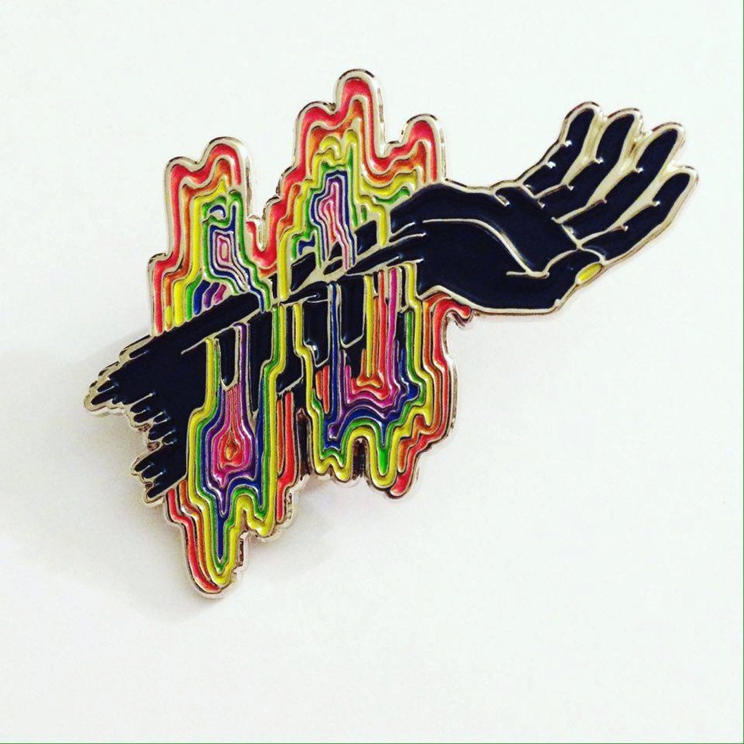 I Bleed Rainbows // Soft Enamel Lapel Pin - Etsy