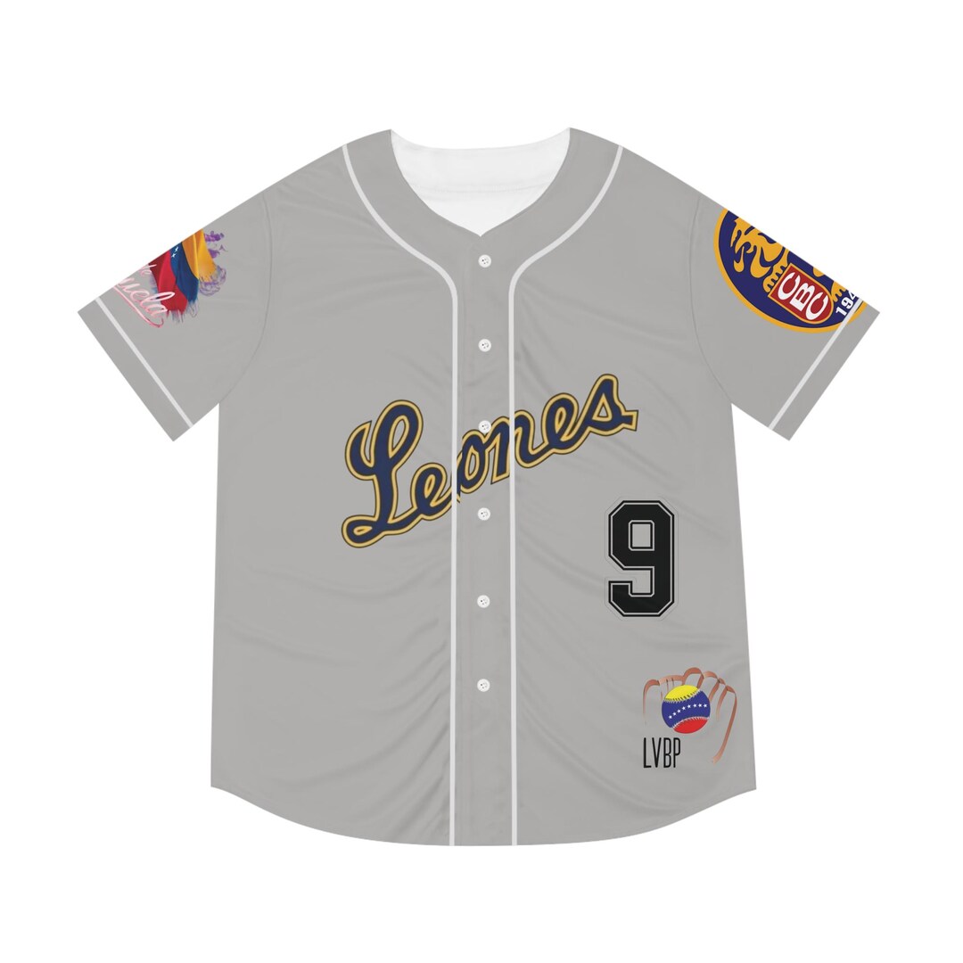 Leones Caracas Baseball Jersey | Number 9 LVBP All-over Print - Etsy