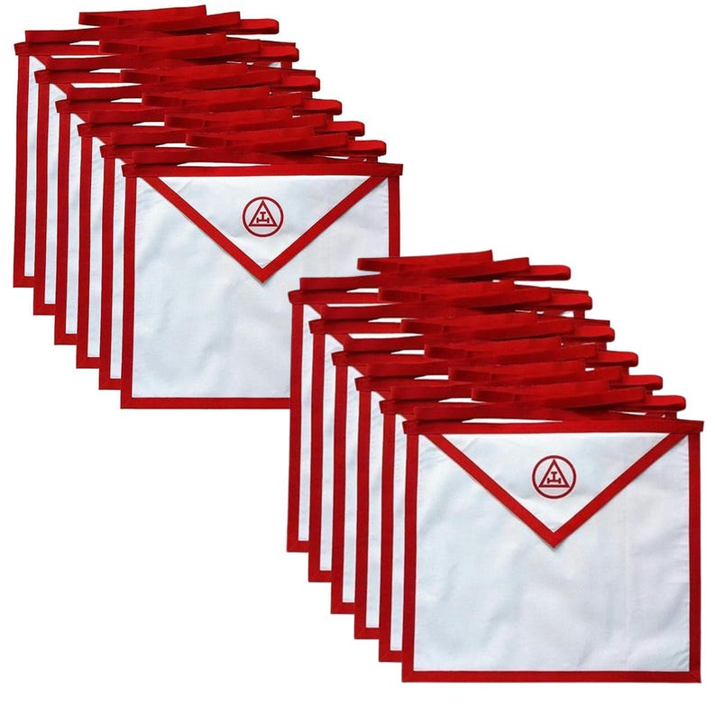 Masonic Regalia Freemasons Royal Arch Cotton Duck Cloth Red Printed ...