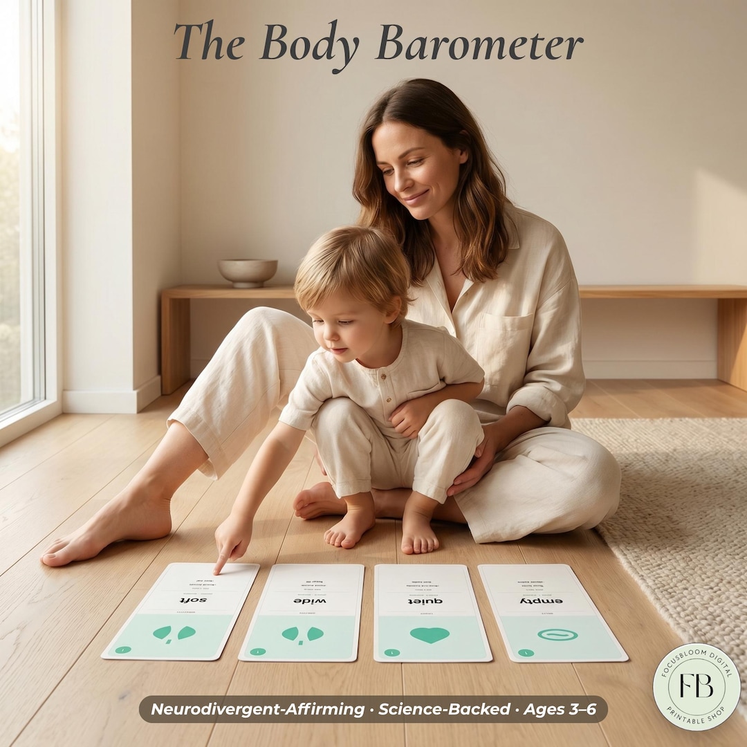 Feelings Chart Printable Body Awareness | ADHD Sensory Somatic Check-in ...