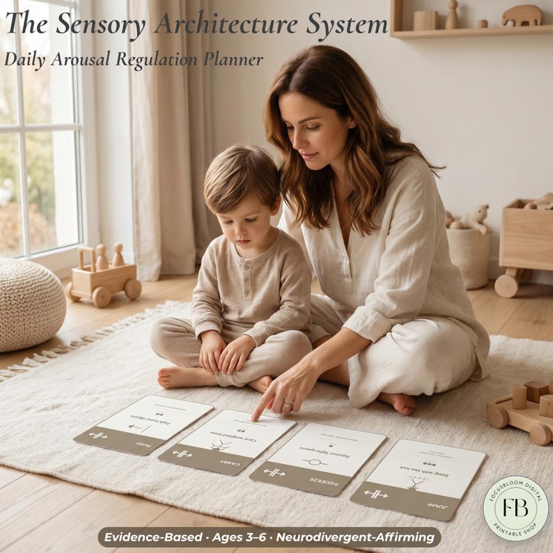 Visual Schedule Autism Sensory Diet | ADHD Arousal Regulation Printable ...