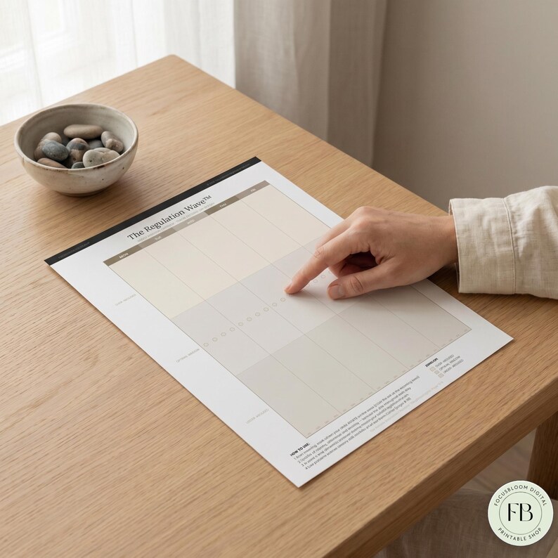 Visual Schedule Autism Sensory Diet | ADHD Arousal Regulation Printable ...