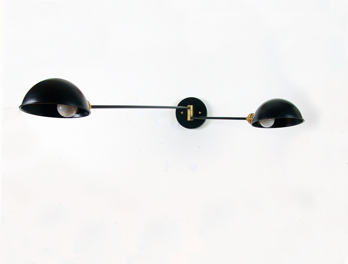 Modern Double Swinging Wall Light Modern Double Sconce | Etsy