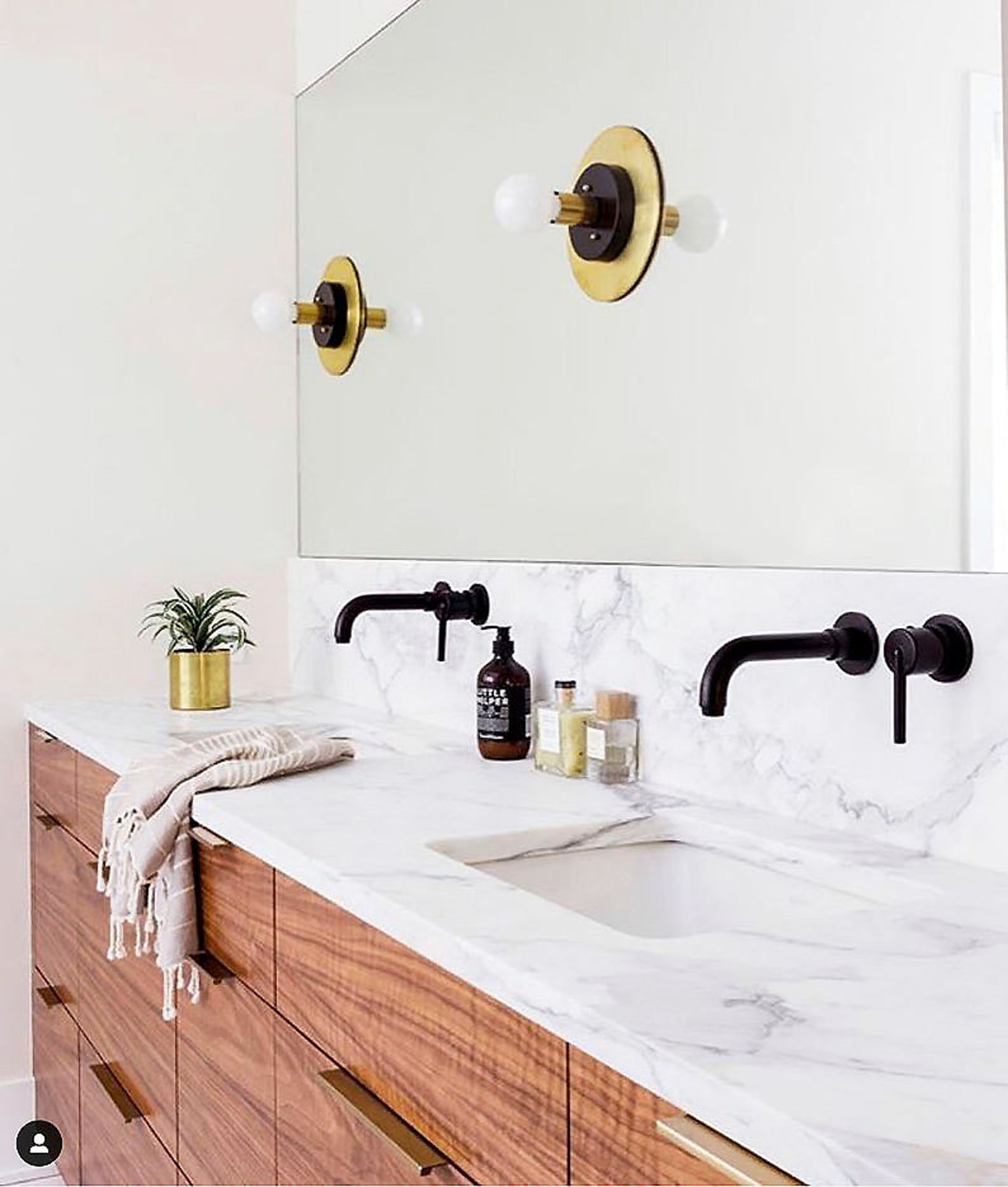 Modern Wall Flush Mount Sconce Ceiling Lighting Brass Black - Etsy