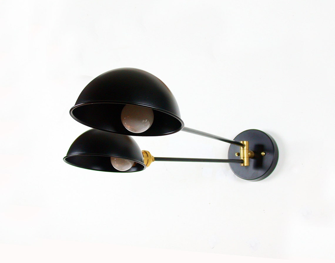 Modern Double Swinging Wall Light Modern Double Sconce | Etsy