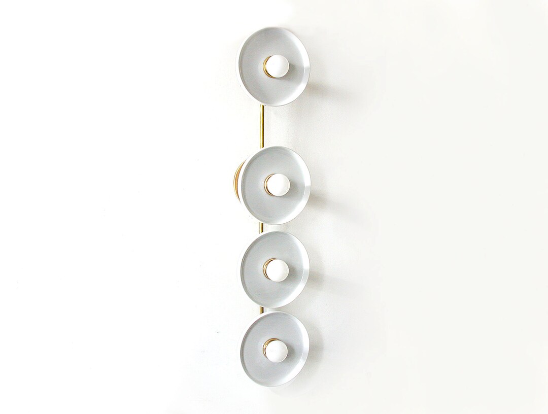 Mid Century Modern Quattro White Porcelain Sconce Light Unique Ceramic ...