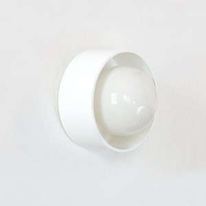 Minimalist White Flush Mount Fixture Light Modern White Lamp Vanity ...