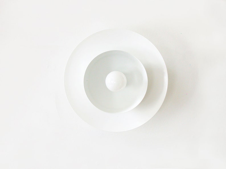 Mid Century Modern White Wall Fixture Light White Living Room - Etsy