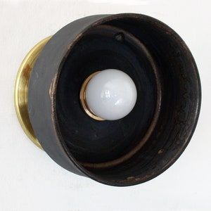 Rustic Dark Brown Ceramic Sconce Light Rustic Wall Fixture Light Rustic ...