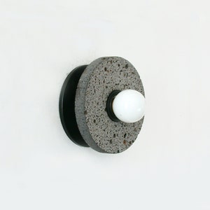 Volcanic Lava Minimalist Wall Light Fixture Volcanic Stone Sconce Light ...