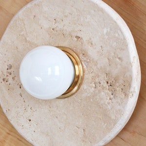 Travertine Wall Sconce Light Maple and Travertine Stone Fixture Light ...