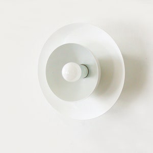 Mid Century Modern White Wall Fixture Light White Living Room Lighting ...