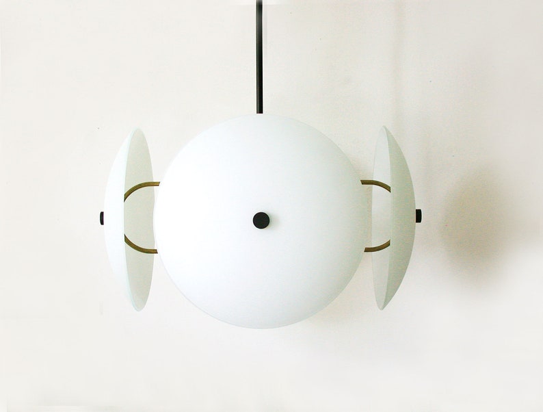 Quattro Modern Chandelier With Frosted Glass Diffusers Living | Etsy