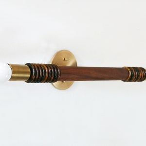 Tiger Eye Gemstone and Walnut Wall Fixture Light Double Walnut and ...