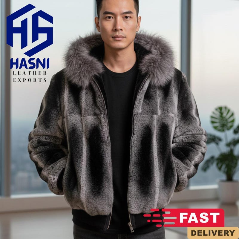 Rabbit Fur Jacket for Men - Etsy