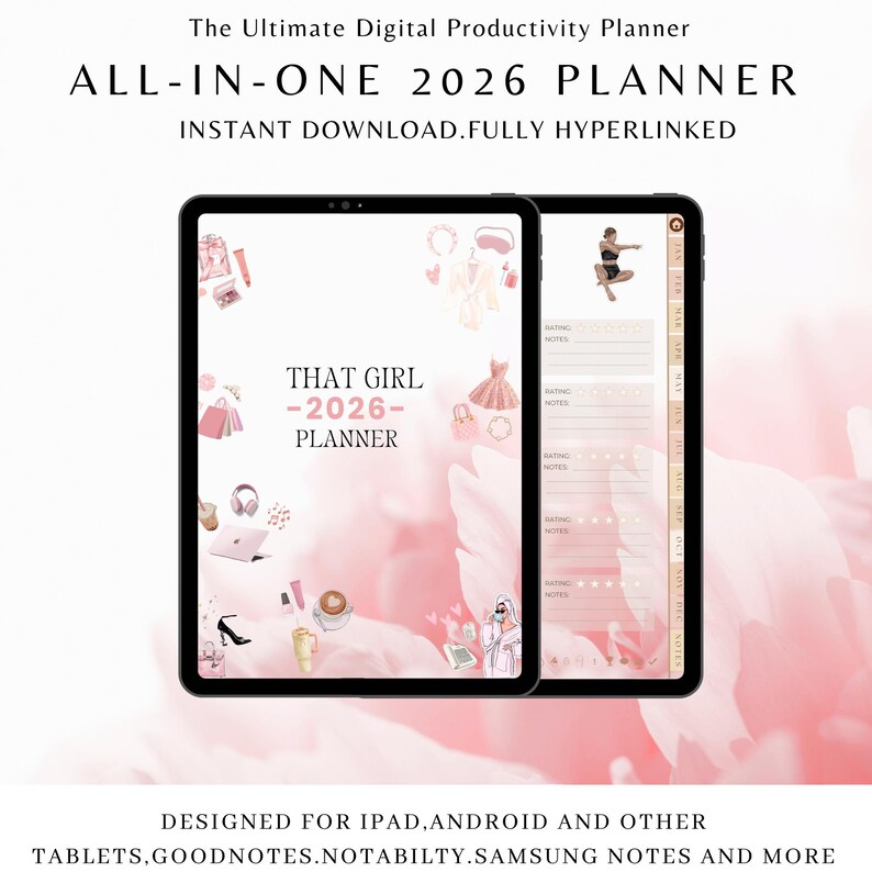 2026 Digital Planner, THAT GIRL Planner, Daily Weekly Monthly ...