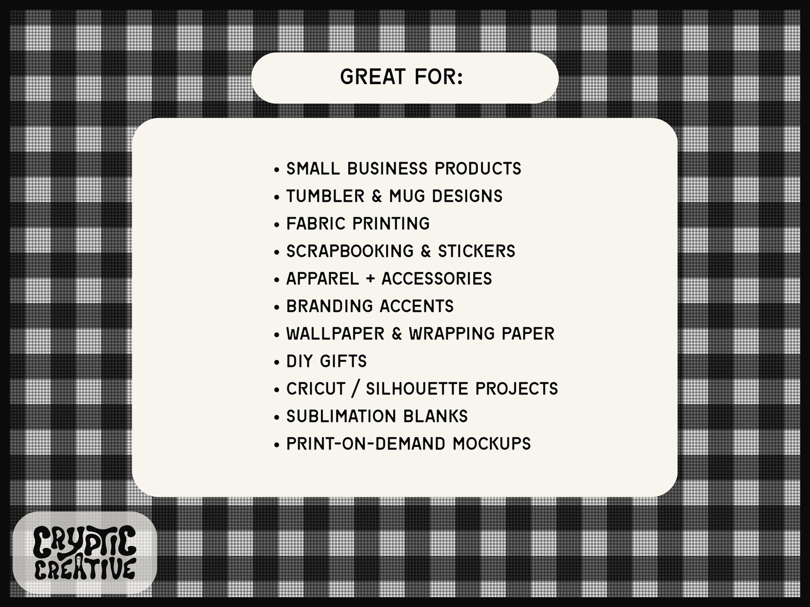 Black & White Gingham Seamless Pattern | Digital Paper | PNG JPG SVG - Etsy