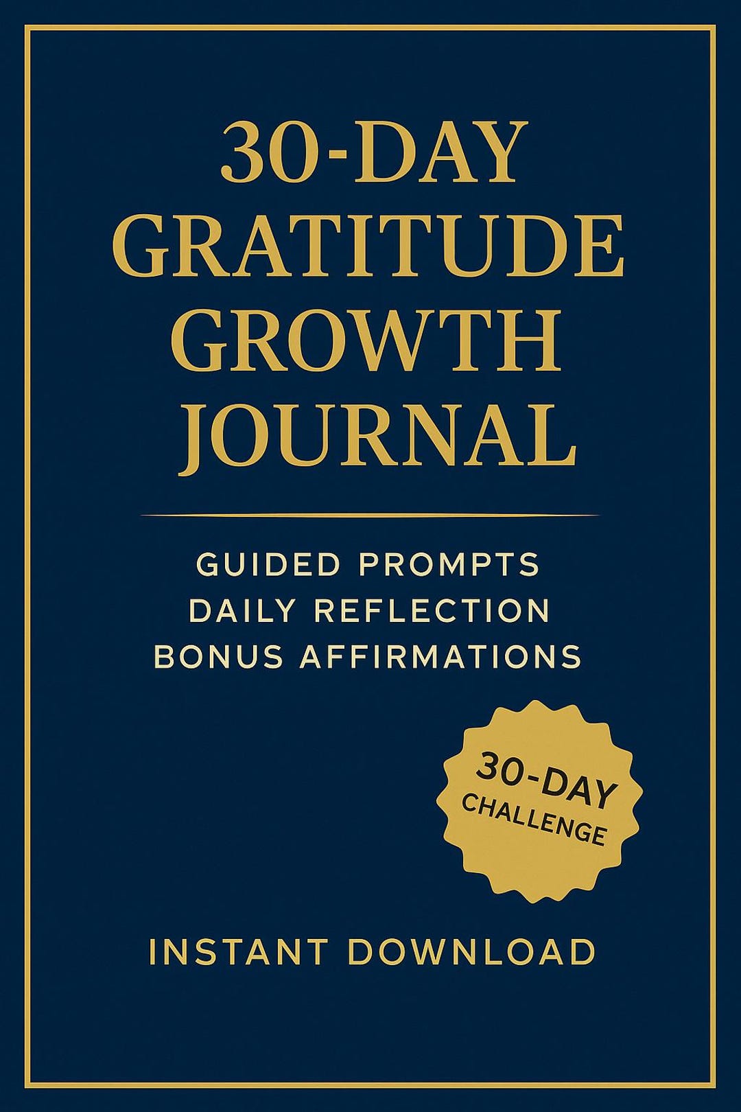 30-day Gratitude Journal Printable | Daily Reflection PDF | Digital ...