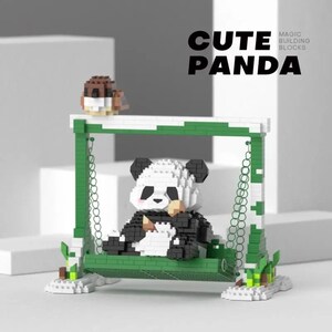 Cute Panda Building Blocks, Toys, Christmas Halloween Thanksgiving Day ...
