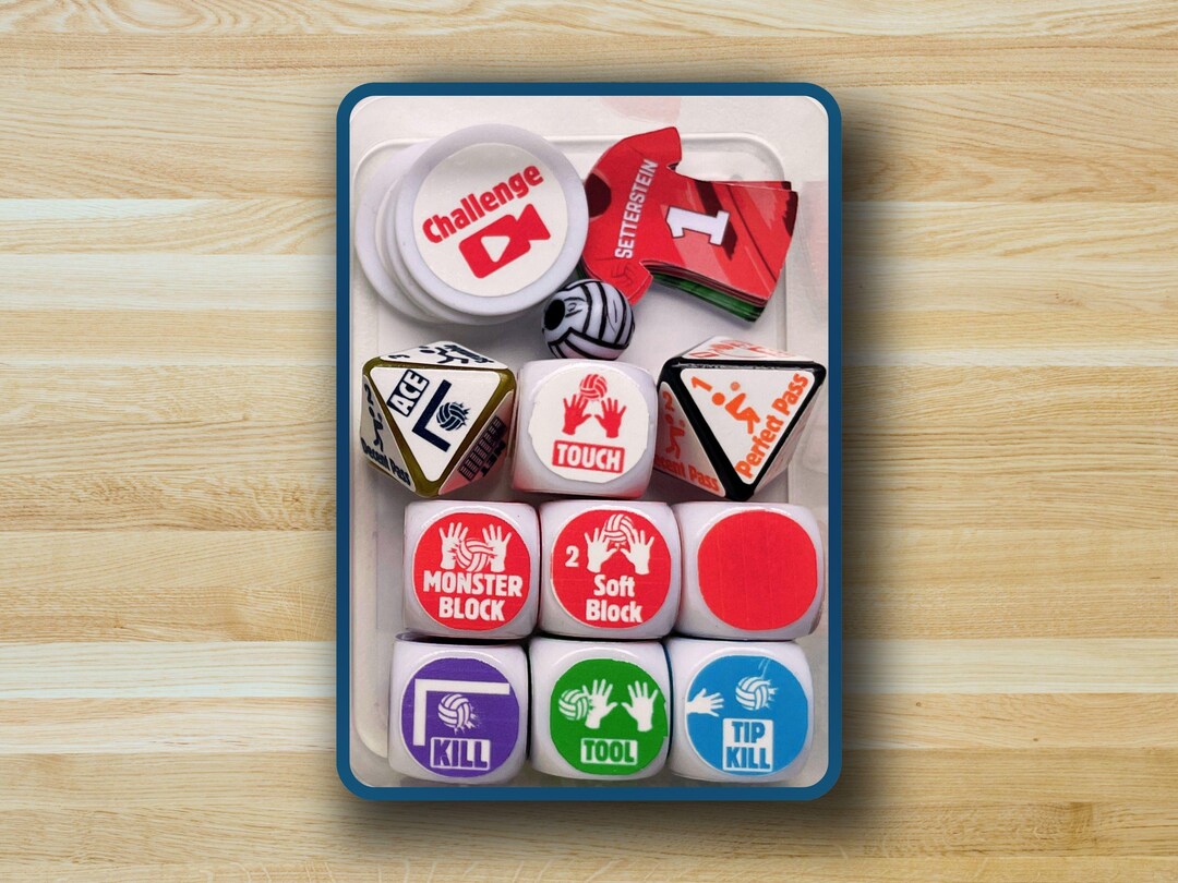 The 5th Set: Volleyball Dice Game - Etsy