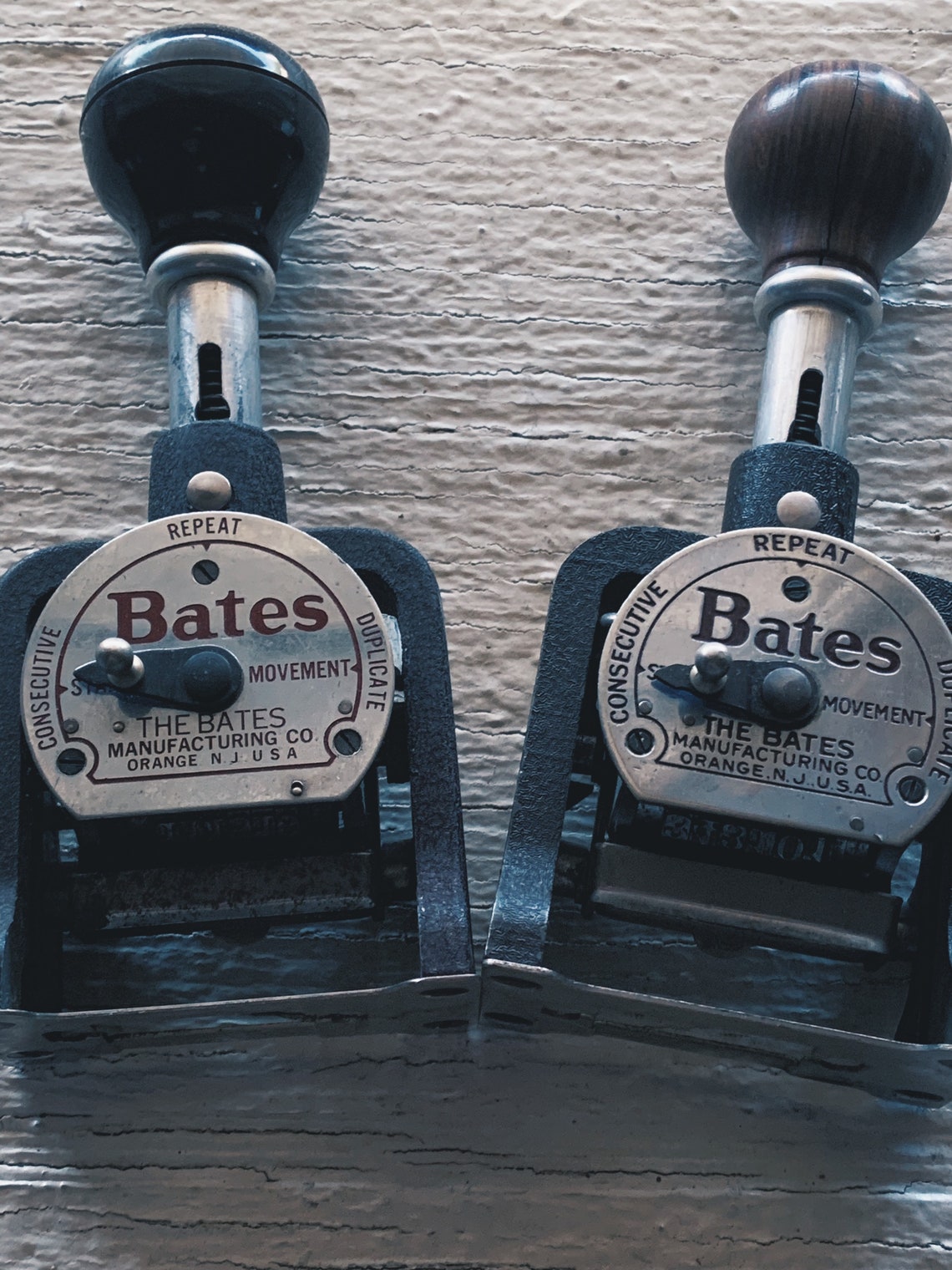 Vintage Bates Stamp Numbering Machine 2 Red and Black Ink - Etsy