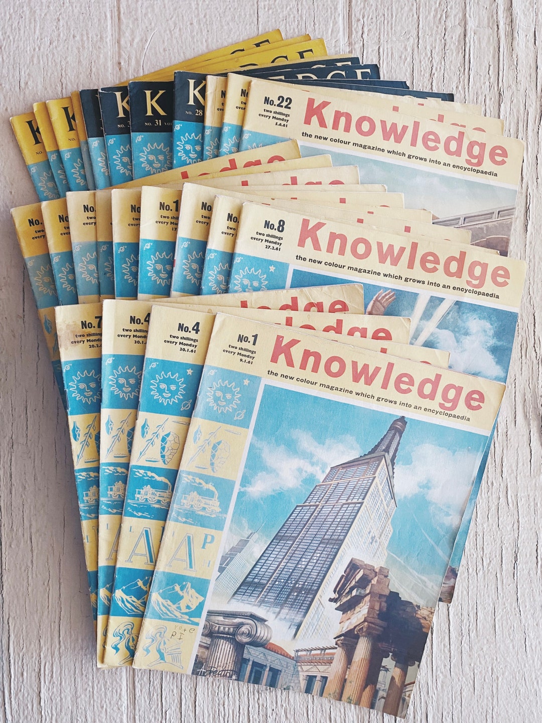Vintage Knowledge Encyclopedia Magazine, Amazing Science, History ...