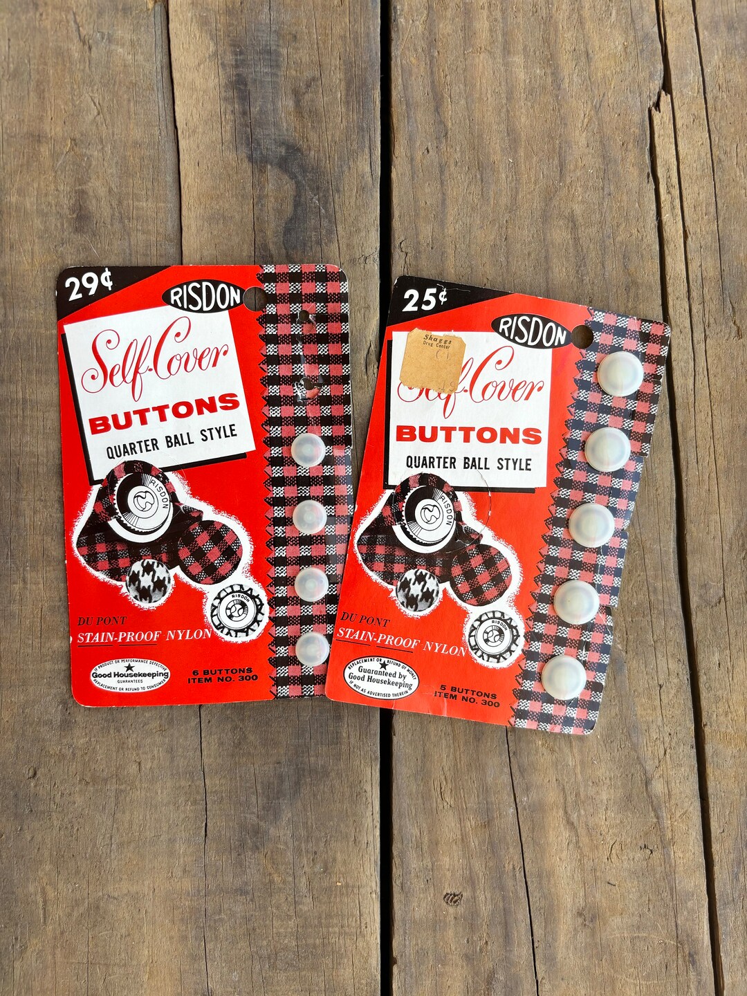 Vintage Sewing Risdon Self Cover Buttons Pack Crafter Pack Vintage ...