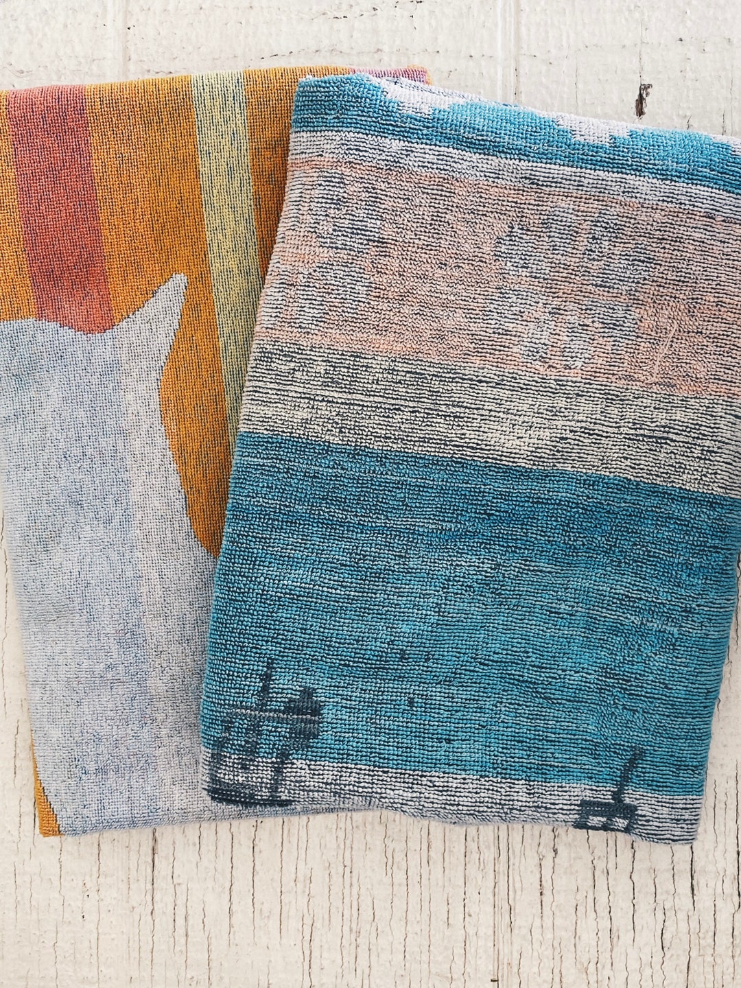 Vintage Beach Towel Retro Cat, Girl Boy Beach Chair Funky, Fashion ...