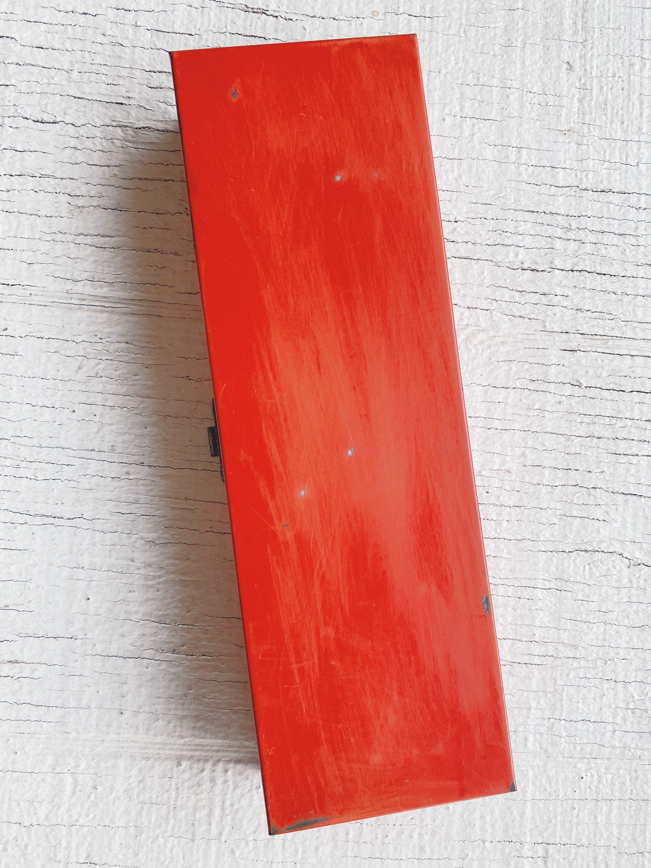 Vintage Master Mechanic Metal Red Box, Metal Tin, Bright Red Metal Box ...