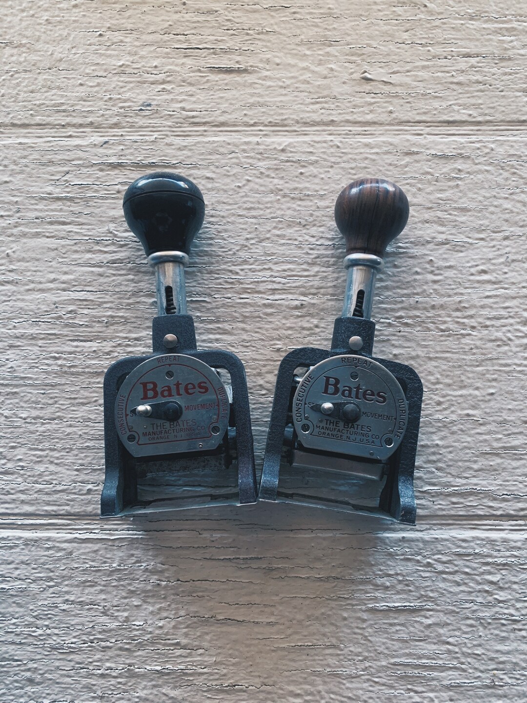 Vintage Bates Stamp Numbering Machine 2 Red and Black Ink, Bates ...