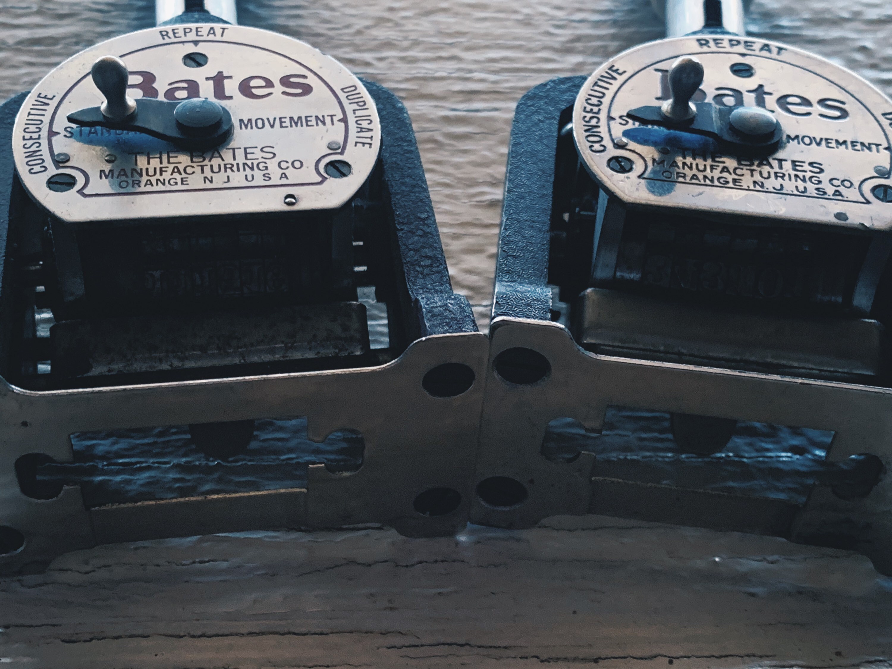 Vintage Bates Stamp Numbering Machine 2 Red and Black Ink, Bates ...