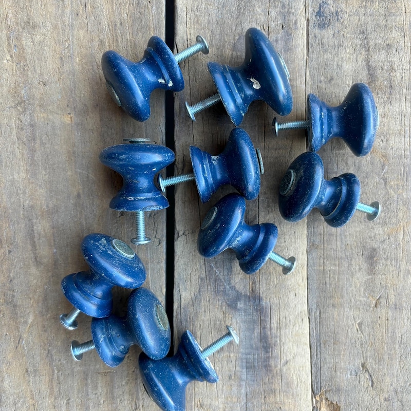 Navy Blue Knobs - Etsy