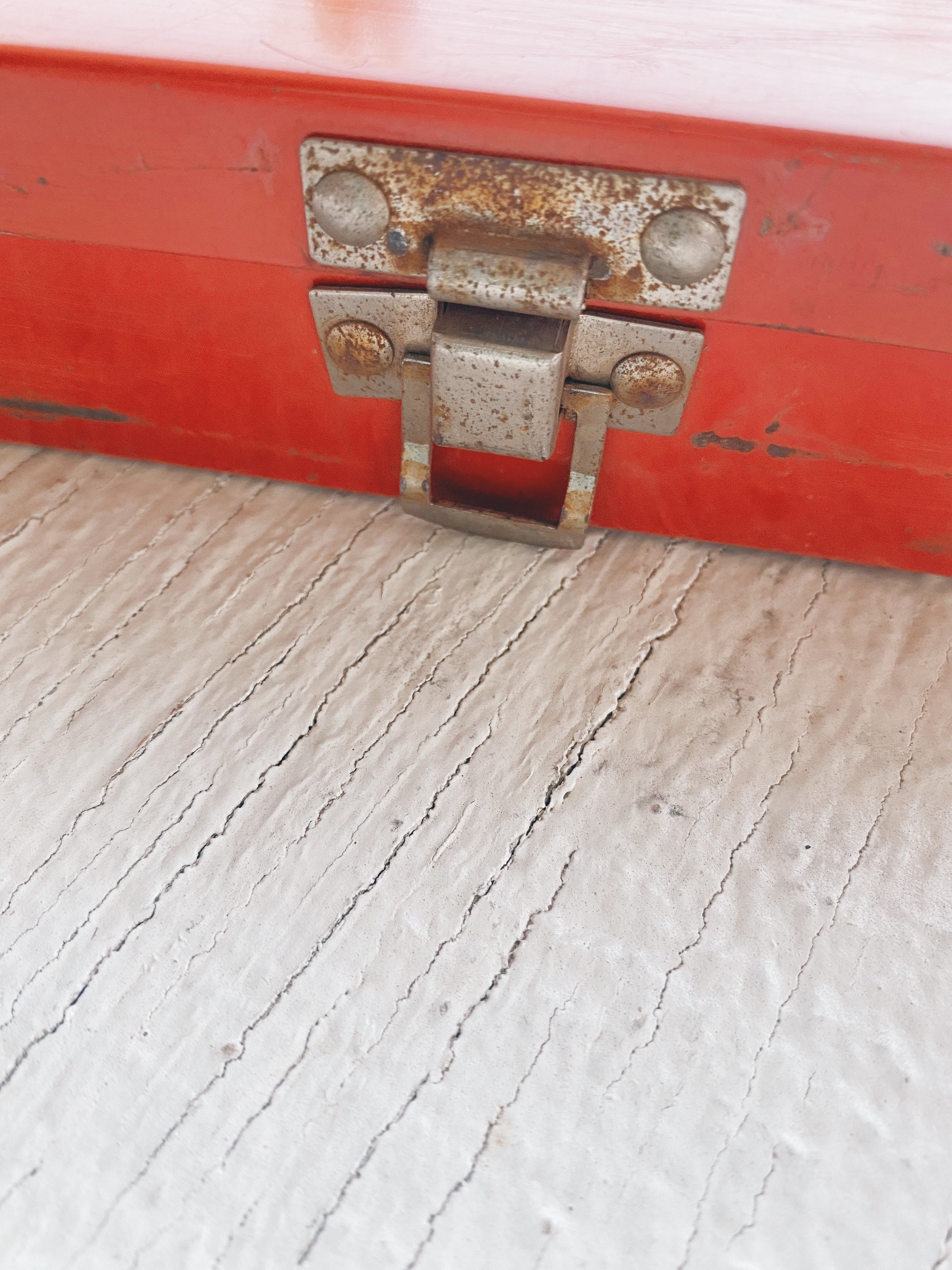 Vintage Master Mechanic Metal Red Box, Metal Tin, Bright Red Metal Box ...