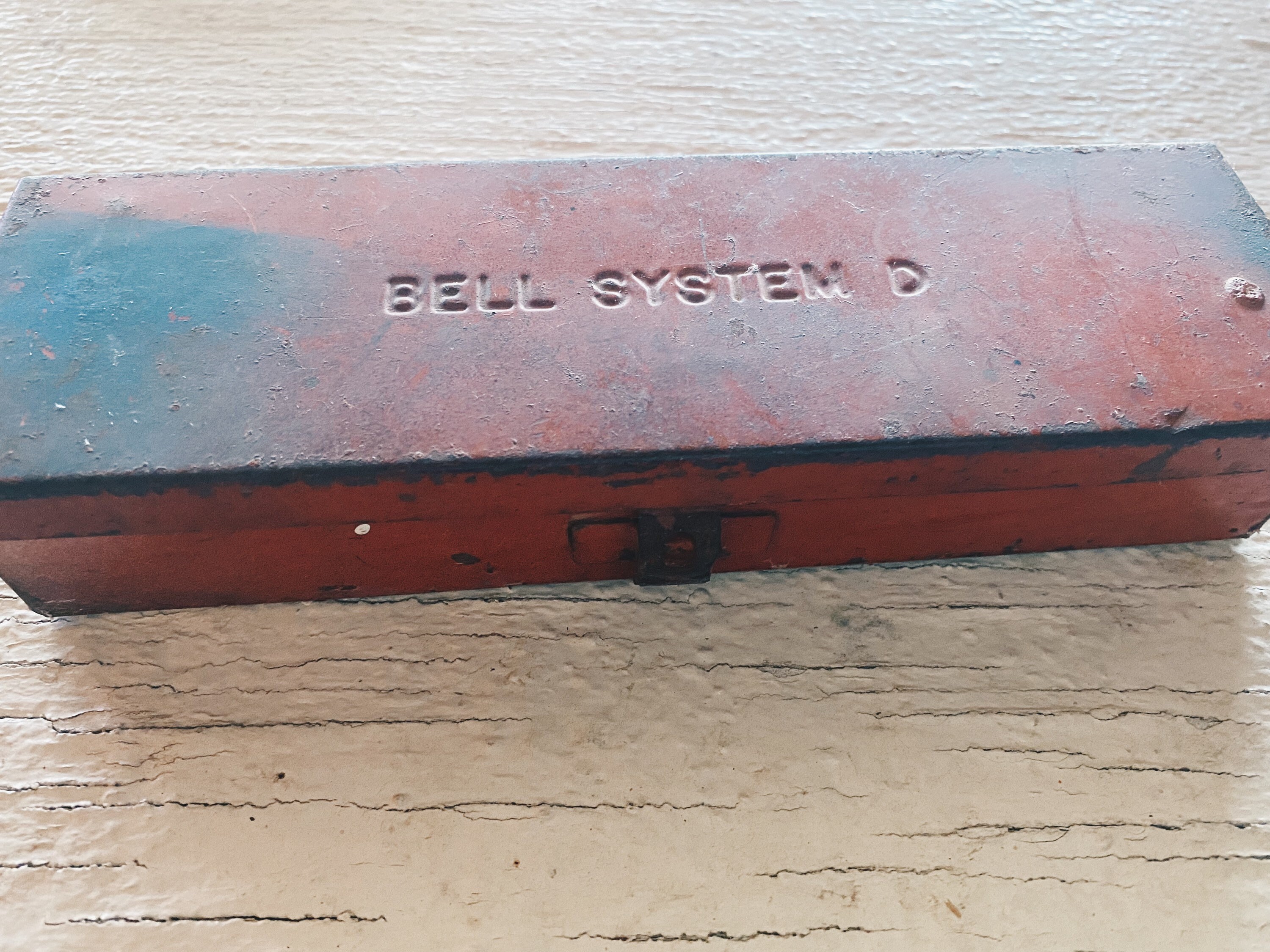 Vintage Bell System Metal Red Box Metal Tin Bright Red Metal - Etsy