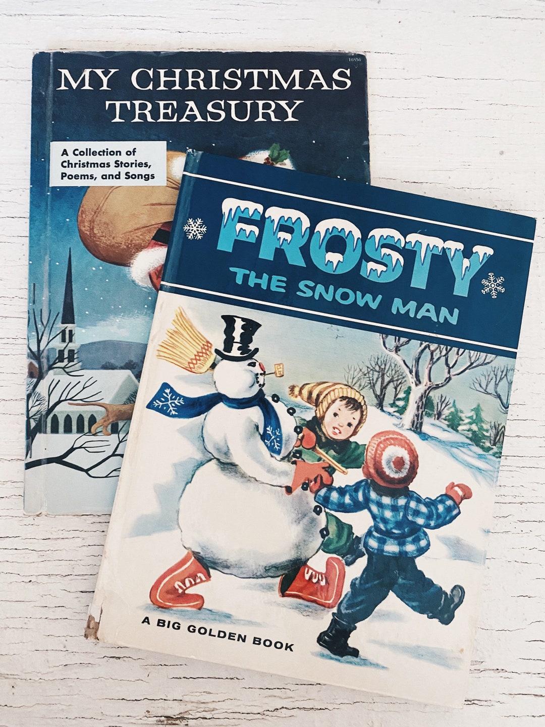 Vintage Big Golden Book Childrens Books Vintage Christmas Books Frosty ...