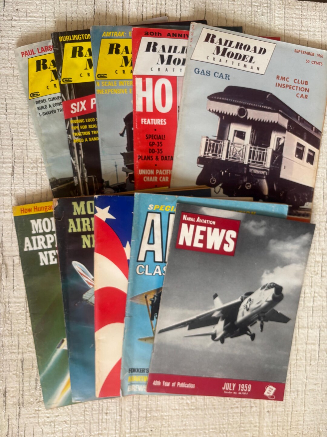 Vintage Train Magazine- Railroad Model, Naval Aviation News, Air ...